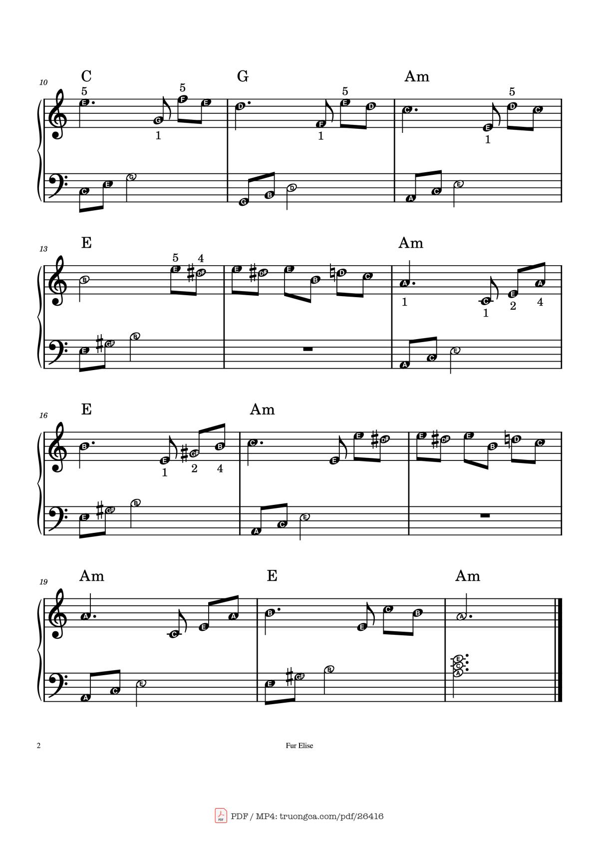 [PDF] Fur Elise Piano Easy For Kid (With note name), Download Piano ...